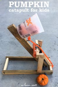 STEM Learning: DIY Pumpkin Catapult for Kids (& Grown Ups Too)